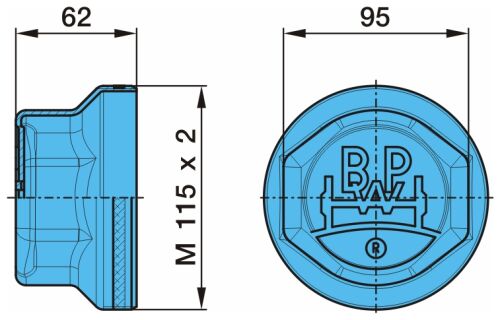 Krytka BPW 115x2 SW 95 | BPW, spol. s r.o.